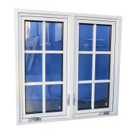 China Cusomized High Energy Efficiency Double Glazing Aluminum Casement Windows with Grill for sale