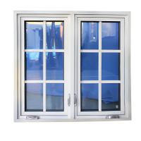 China Cusomized High Energy Efficiency Double Glazing Aluminum Casement Windows with Grill for sale