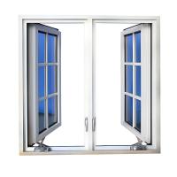 China Cusomized High Energy Efficiency Double Glazing Aluminum Casement Windows with Grill for sale