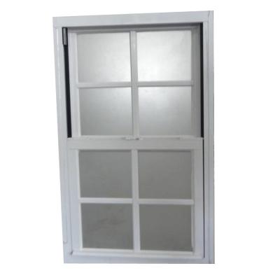 China American Style Upvc Design Appartment Single Hung Fibreglass Windows Powder Coated for sale