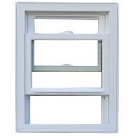 China American Style Upvc Design Appartment Single Hung Fibreglass Windows Powder Coated for sale