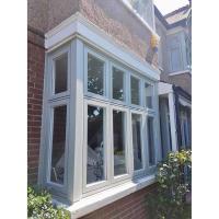 China Magnetic Screen Upvc Casement Windows Design with Top Hardware and Chinese Top for sale