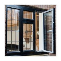 China Customizable Hanging Curtain Type Upvc Casement Windows with Chinese Top Hardware for sale