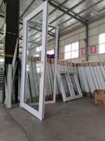 China Single Casement Window with Soundproof Tempering Glass Upvc Vinyl Replacement for sale