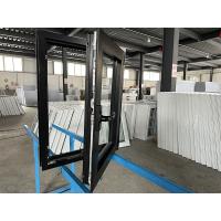 China American Style Residential Black Aluminum Casement Windows with Double Safety Glass for sale