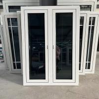 China Customized UPVC Profile Casement Window with Plastic Frame Material from OEM for sale