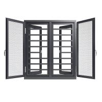 China Low-E Glass European-style Aluminium Casement Window with Triple Double Glazed and Screen for sale
