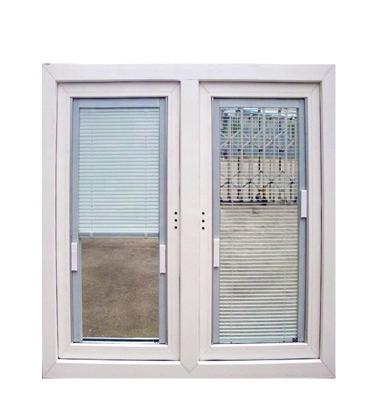 China Hanging Curtain Type PVC House Casement Windows with Security Mesh from Qualified Hardware for sale