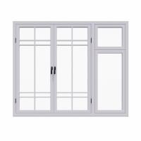 China Hanging Curtain Type PVC House Casement Windows with Security Mesh from Qualified Hardware for sale