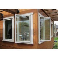 China Vertical Opening Plastic Frameless Arch Top Casement Window for Hanging Curtain Top for sale