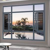 China Vertical Opening Plastic Frameless Arch Top Casement Window for Hanging Curtain Top for sale