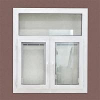 China Vertical Opening Plastic Frameless Arch Top Casement Window for Hanging Curtain Top for sale