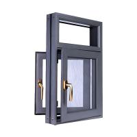 China Customizable Size Aluminum Casement Windows for Hurricane Resistant and Energy House for sale