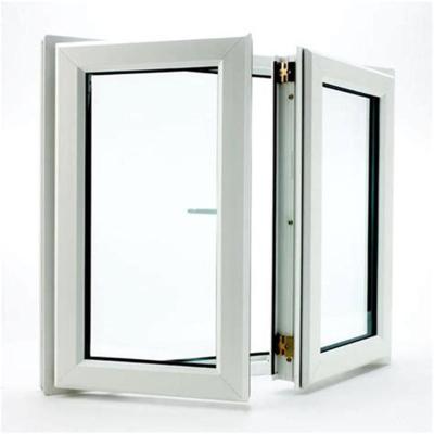 China Single double empering loating stained low-e Glass Type Arc Design Casement Window for sale