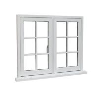 China Single double empering loating stained low-e Glass Type Arc Design Casement Window for sale