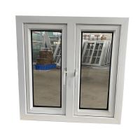 China Single double empering loating stained low-e Glass Type Arc Design Casement Window for sale