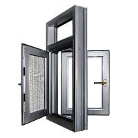 China Windproof Casement Windows With Screens and Tempering Glass for Customizable Size for sale