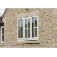 China EPDM Double Sealing System Casement Windows With Blinds Plastic Window Frame White for sale