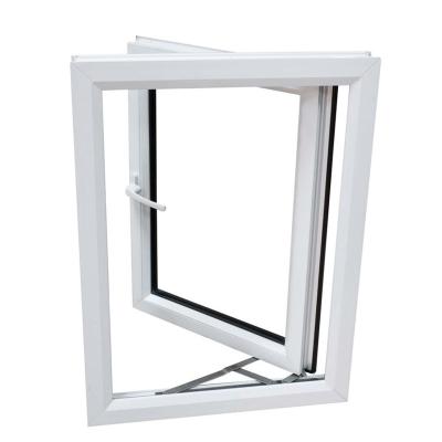 China Qualified Hardware Accessories Swing Style American Casement Windows with PVC Frame for sale