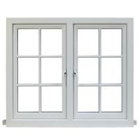 China Qualified Hardware Accessories Swing Style American Casement Windows with PVC Frame for sale