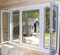 China Stainless Steel Screen Netting Upvc Casement Window Frame American Style Triple Glazed for sale