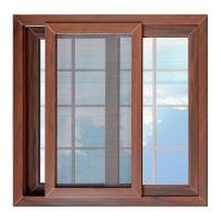 China Aluminum Alloy Frame Noise Free Tinted Glass Sliding Windows French Type With Shutters for sale