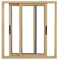 China Aluminum Alloy Frame Noise Free Tinted Glass Sliding Windows French Type With Shutters for sale