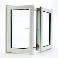 China Swing Open PVC Upvc Hurricane Windows With Blinds for Residential and Commercial for sale