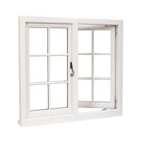 China Vertical Opening Pattern Impact Resistant Casement Windows with Reinforced Security for sale