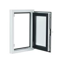 China Interior Steel Casement Window Glass Type Tempering Upvc Double Glaze Black Workshop for sale