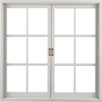 China Upvc Black Frame Double Glazed Casement Windows with Crank Handle and Customized Colors for sale