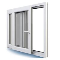 China Customized PVC Windows with Double Glass and Modern Grill Design for sale