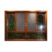 China Large Size Double Glass Aluminum Door with Heat Insulation Function and Roller Blind for sale
