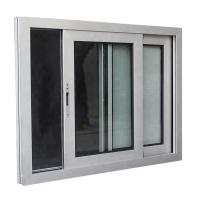 China Door Profile Aluminum Art Window with Sliding Open Style and FiberGlass Screen Netting for sale