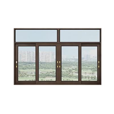 China Square Rotating Sliding Door Two Point Closing Aluminum Window with Magnetic Screen for sale
