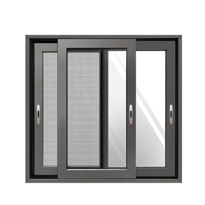 China Aluminum Alloy Glass Composite Sliding Up Passive House Bullet Proof Residential Slide Windows for sale