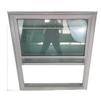 China Double Hung Window Upvc Frame with Chinese Top Hardware and Heat Insulation Function for sale