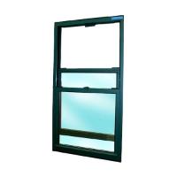 China Chinese Top Hardware Black Vinyl Replacement Double-Hung Windows with Single Glass for sale