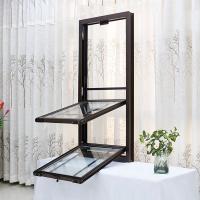 China Chinese Top Hardware Black Vinyl Replacement Double-Hung Windows with Single Glass for sale
