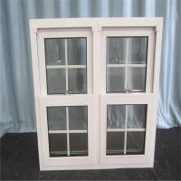China Chinese Top Hardware Black Vinyl Replacement Double-Hung Windows with Single Glass for sale
