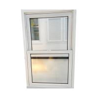 China Chinese Top Hardware Black Vinyl Replacement Double-Hung Windows with Single Glass for sale