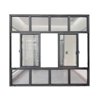 China Sliding Opening Modern Design Hurricane Impact Aluminum Double Glazed Windows For Houses for sale