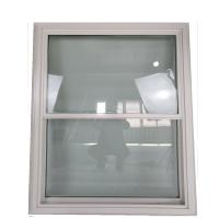 China Plastic Frame American White Vinyl Double Hung Window with Hurricane Impact Resistance for sale
