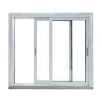 China Horizontal Sliding UPVC Hurricane Proof Impact Glass Window with Resistant Frame for sale