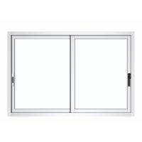 China Horizontal Sliding UPVC Hurricane Proof Impact Glass Window with Resistant Frame for sale