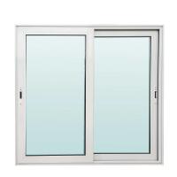 China Horizontal Sliding UPVC Hurricane Proof Impact Glass Window with Resistant Frame for sale