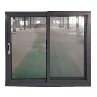 China Folding Screen Black Color Sliding Aluminium Window for Heat Insulation Function for sale