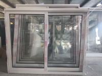 China Folding Screen Black Color Sliding Aluminium Window for Heat Insulation Function for sale