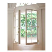 China Customized Colors UPVC Casement Windows with Simulated Bars and Plastic Frame Options for sale