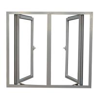 China Soundproof Insulated UPVC Glass Casement Windows Design with Chinese Top Hardware for sale